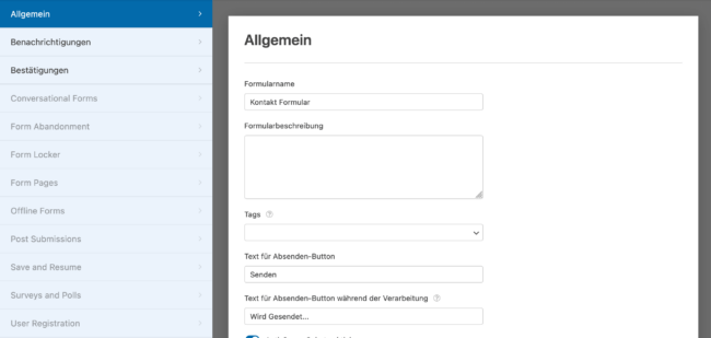 WordPress Kontaktformular erstellen und einbinden